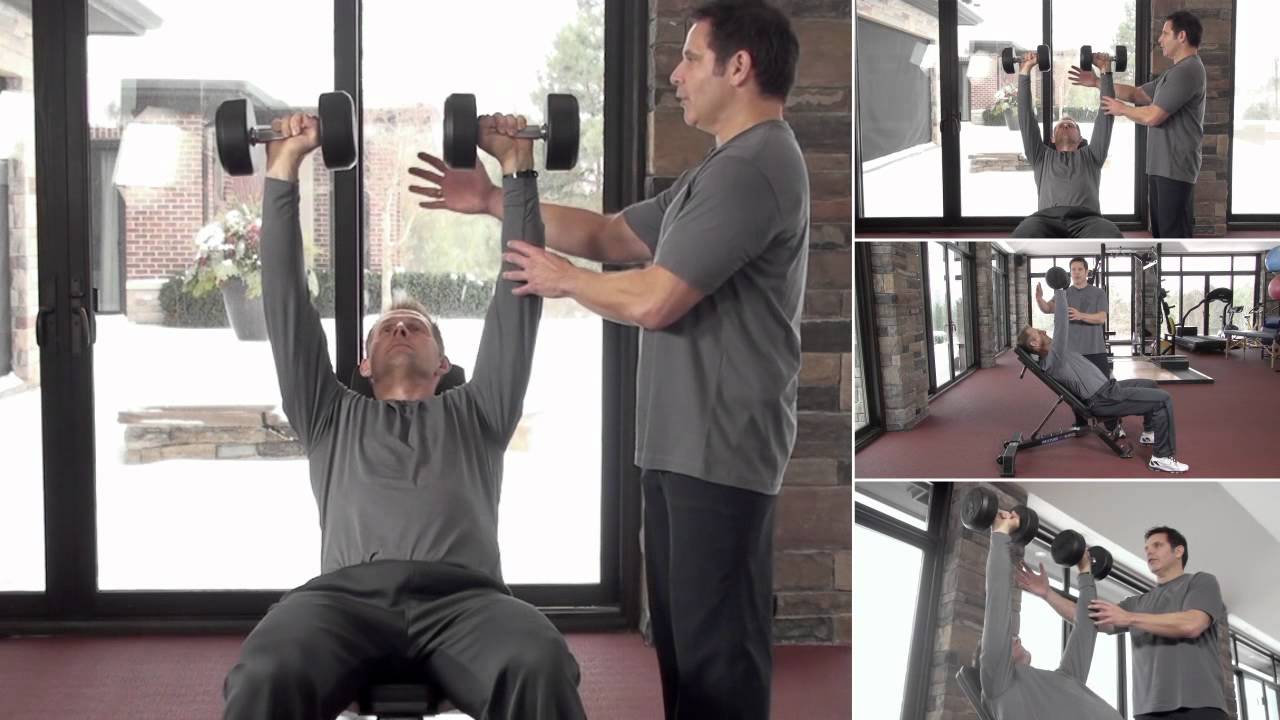 All-Canadians Exercise Program - Dumbbell Incline Press - YouTube