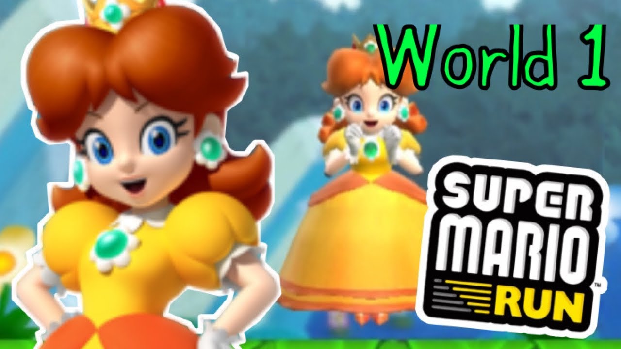 Super Daisy Run - Part 1 World 1 (All Pink Coins) 100% iOS 🌸 - YouTube