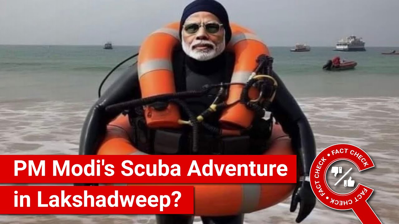 FACT CHECK: Viral Image of PM Narendra Modi in Scuba Suit from his 2024 ...
