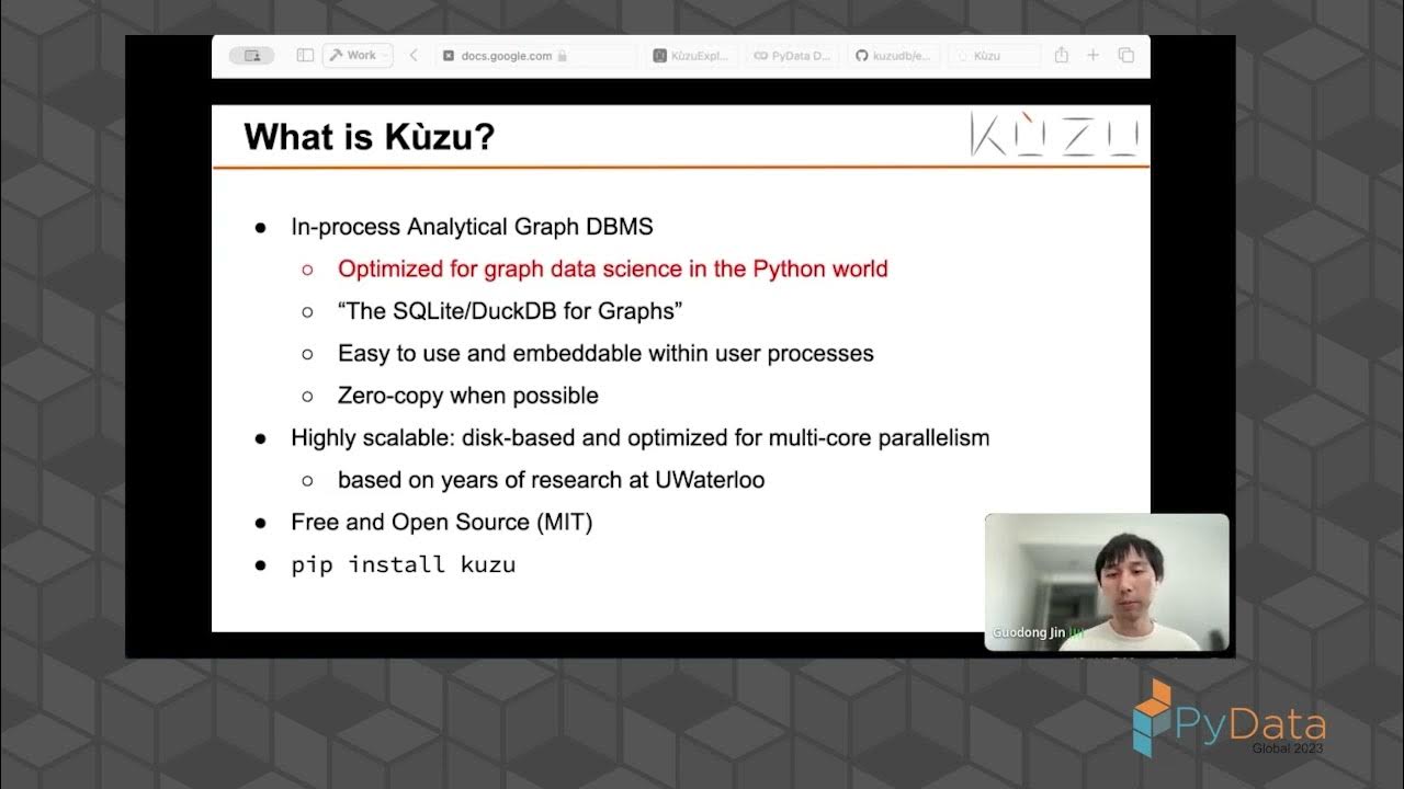 Guodong Jin - Kùzu: A Graph Database Management System for Python Graph Data Science - YouTube