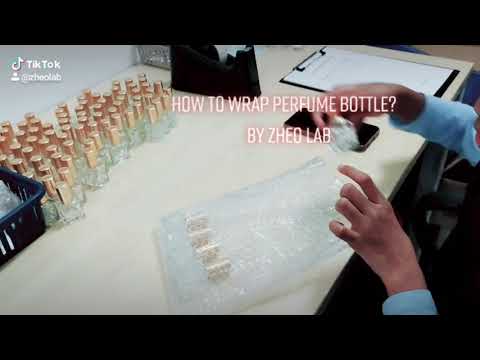 HOW TO WRAP PERFUME BOTTLE - YouTube