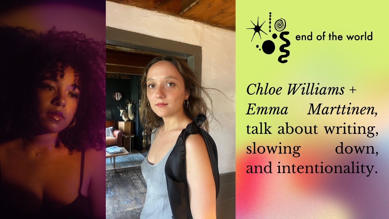 In Conversation with (chloeinletters) Chloe Williams - YouTube