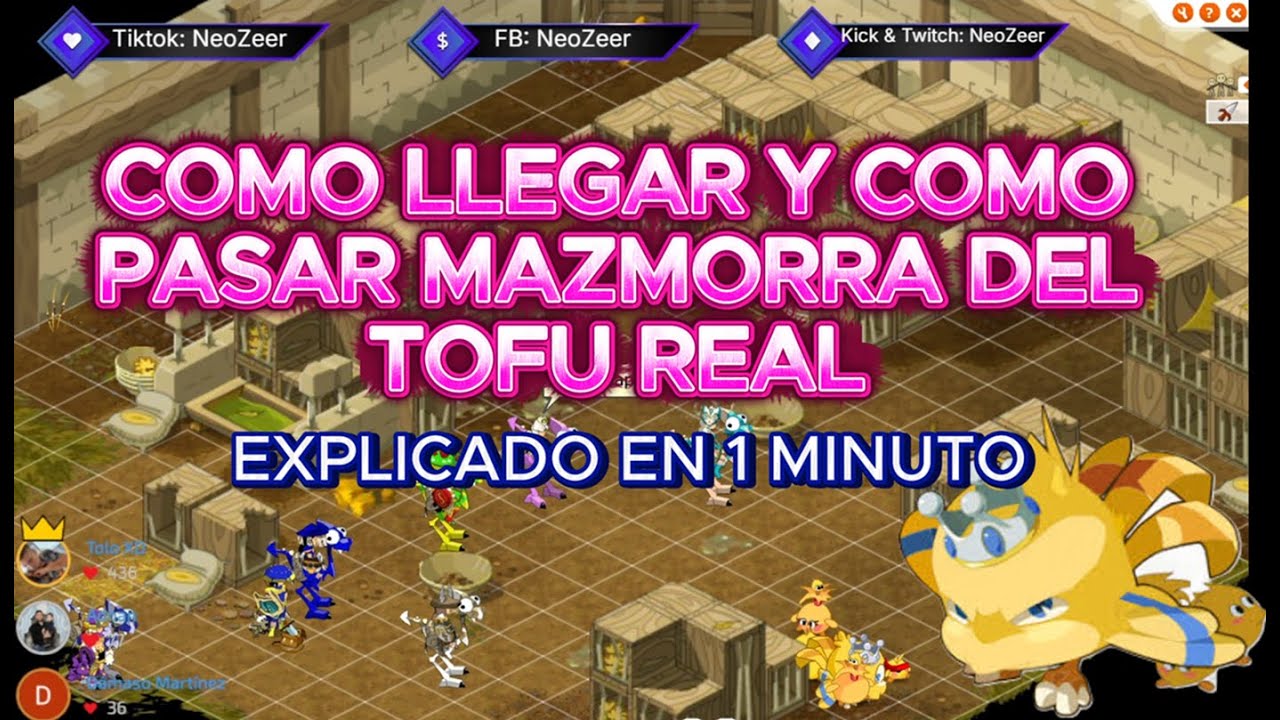 Como pasar la Dung Tofu Real - EXPLICADO EN 1 MINUTO (Dofus Retro ...