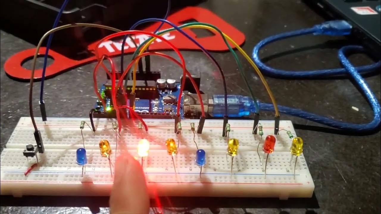 Practica 5 proyecto final (secuencia de 8 leds en escalera ida y vuela ...