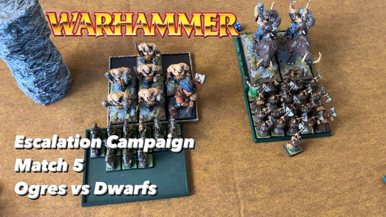 Warhammer Fantasy 8th Edition Escalation Match 5 Ogre Kingdoms vs ...