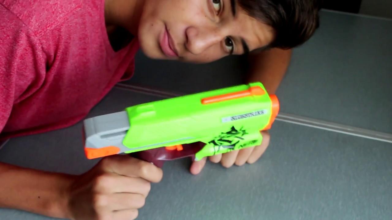 how to take an air restrictor outof a nerf gun - YouTube