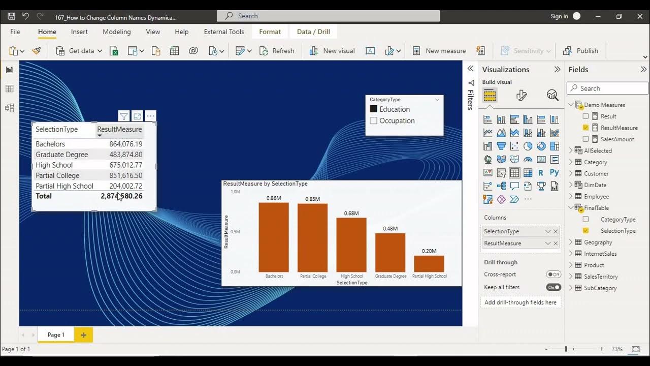 77.How to Change Column Values Dynamically using Slicer Part 2 in Power BI || Telugu - YouTube