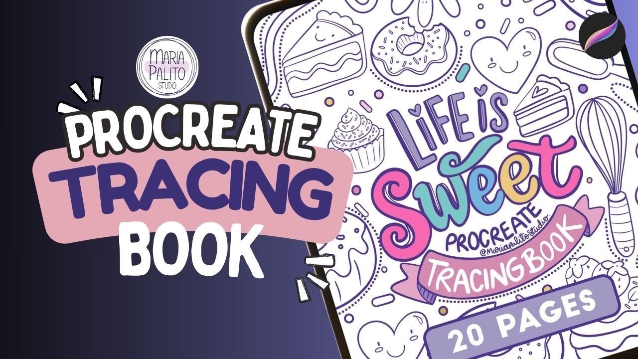 Master Procreate Basics with Tracing: Procreate Tracing Book "Life is ...