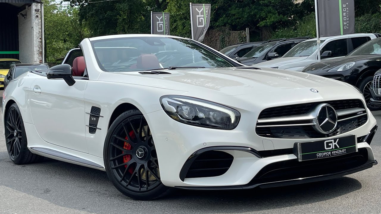 2017 Mercedes SL63 AMG in Designo White with Exclusive Bengal Red Nappa ...