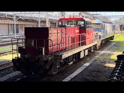 新鶴見HDのJRFマーク付き全滅へ【HD300-17 OM入場無動回送（全検）】JR貨物EF210形121号機＋ムドHDをOM構内で観察する動画！（単8283レ・鶴臨A991A）2024.6. ...