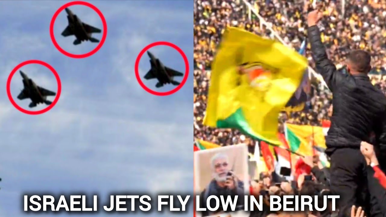 Israeli jets fly over funeral of slain Hezbollah chief Hassan Nasrallah ...