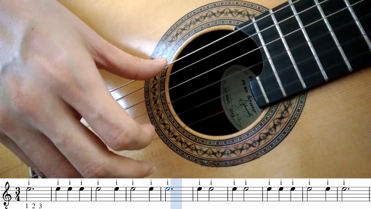 Classical Guitar Lessons Lesson 10 Study 3 - YouTube