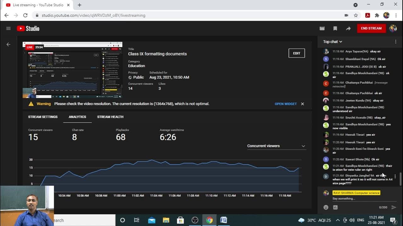 Class IX formatting documents - YouTube