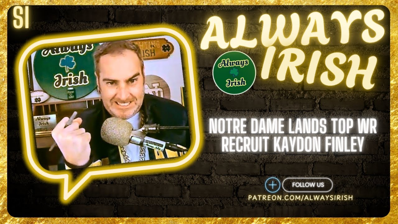Notre Dame STAYS HOT☘️Irish Land Top WR Recruit Kaydon Finley - YouTube