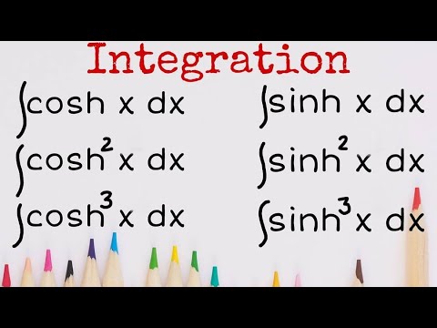 Integration of hyperbolic functions (part-1) - YouTube