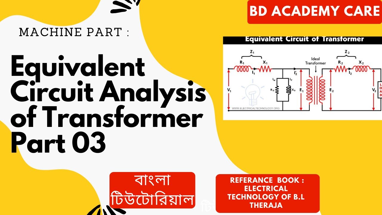 Equivalent circuit referred to primary of Single Phase Transformer ...