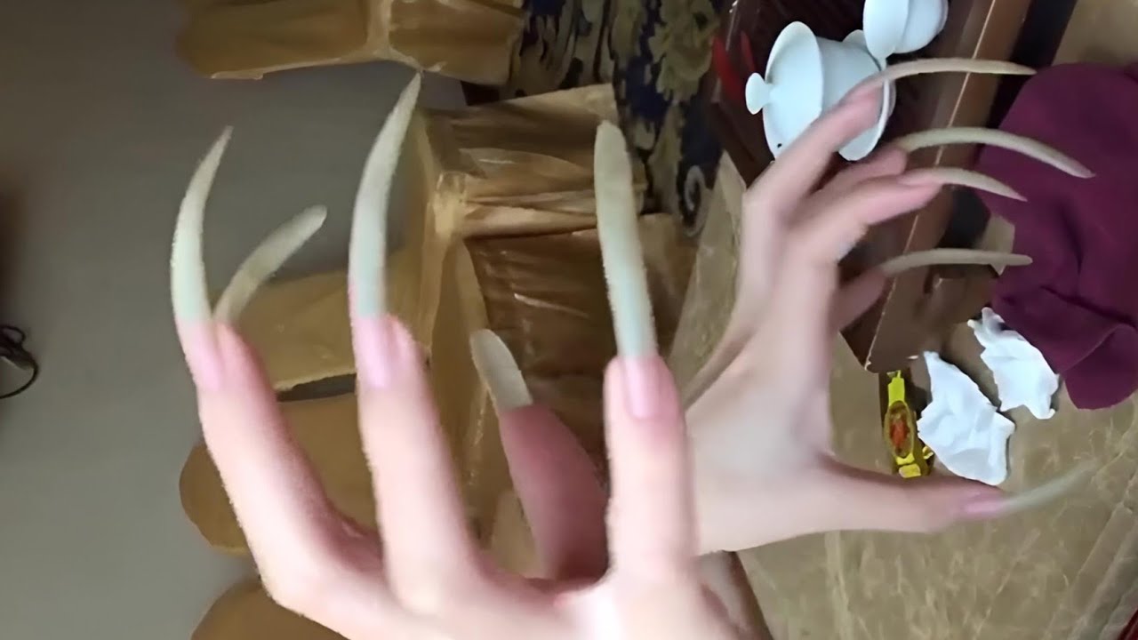 ticklish claws - claws curved and long - YouTube