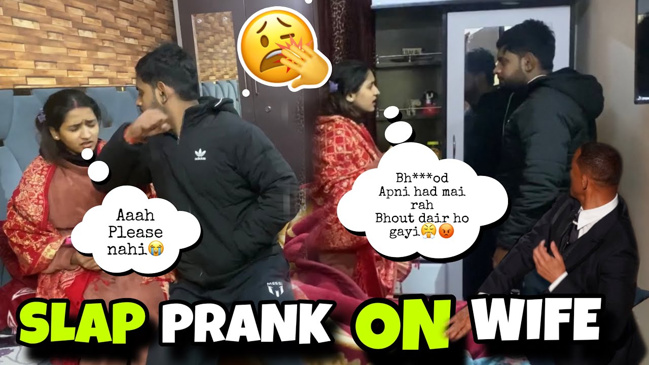 Slapping Prank On Wife | Goes Wrong | Husband Angry On Wife Prank | MrandmrsGautam - YouTube