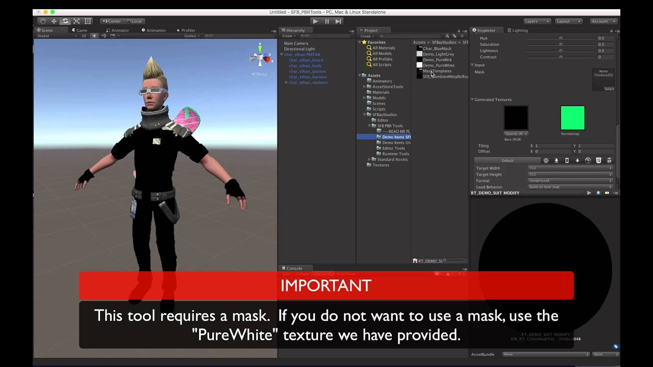 InfinityPBR.com - PBR Tools - Runtime Color Modifier - YouTube