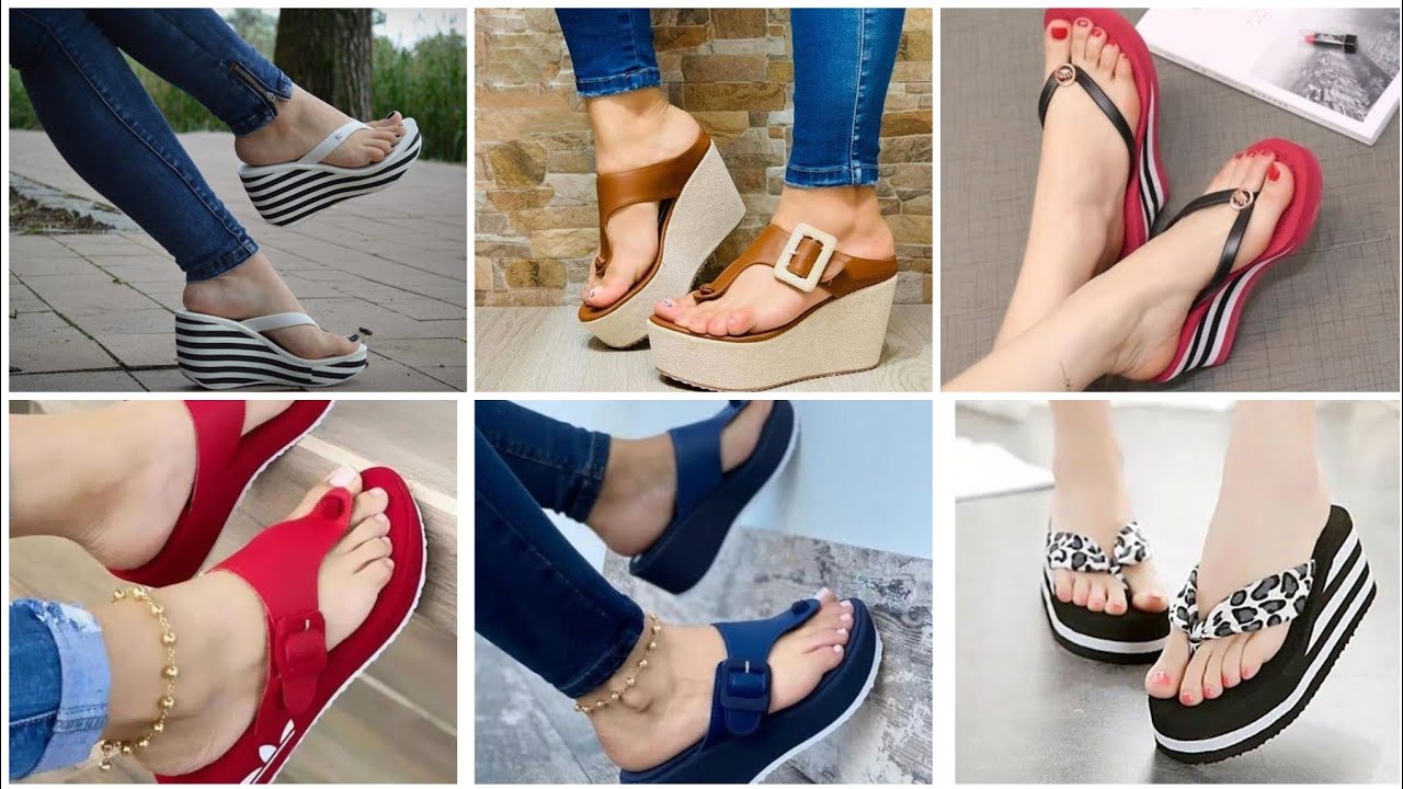 The Most Beautiful And Stylish Wedge High Heel Summer Platform Beach ...