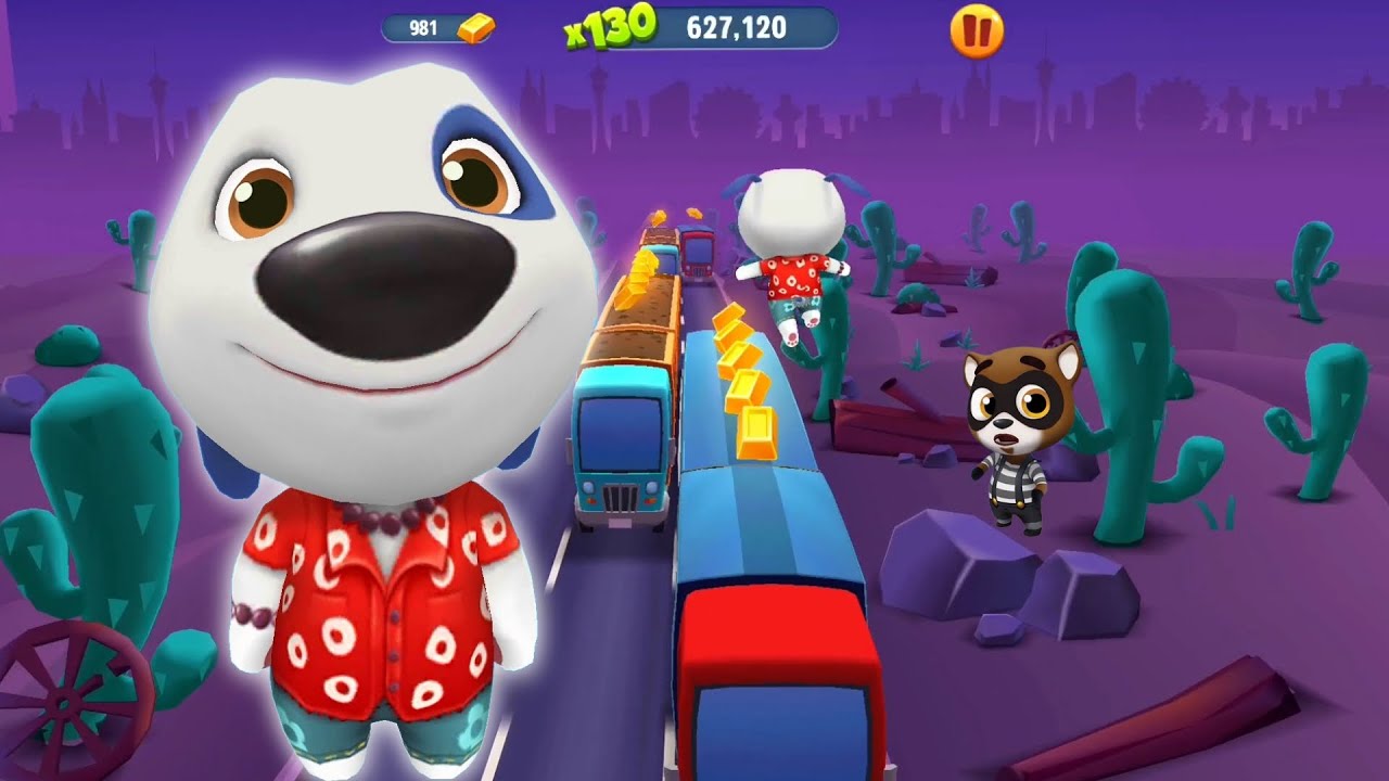 Talking Tom Gold Run Purple City Las Vegas - Hawaiian Hank - Full ...