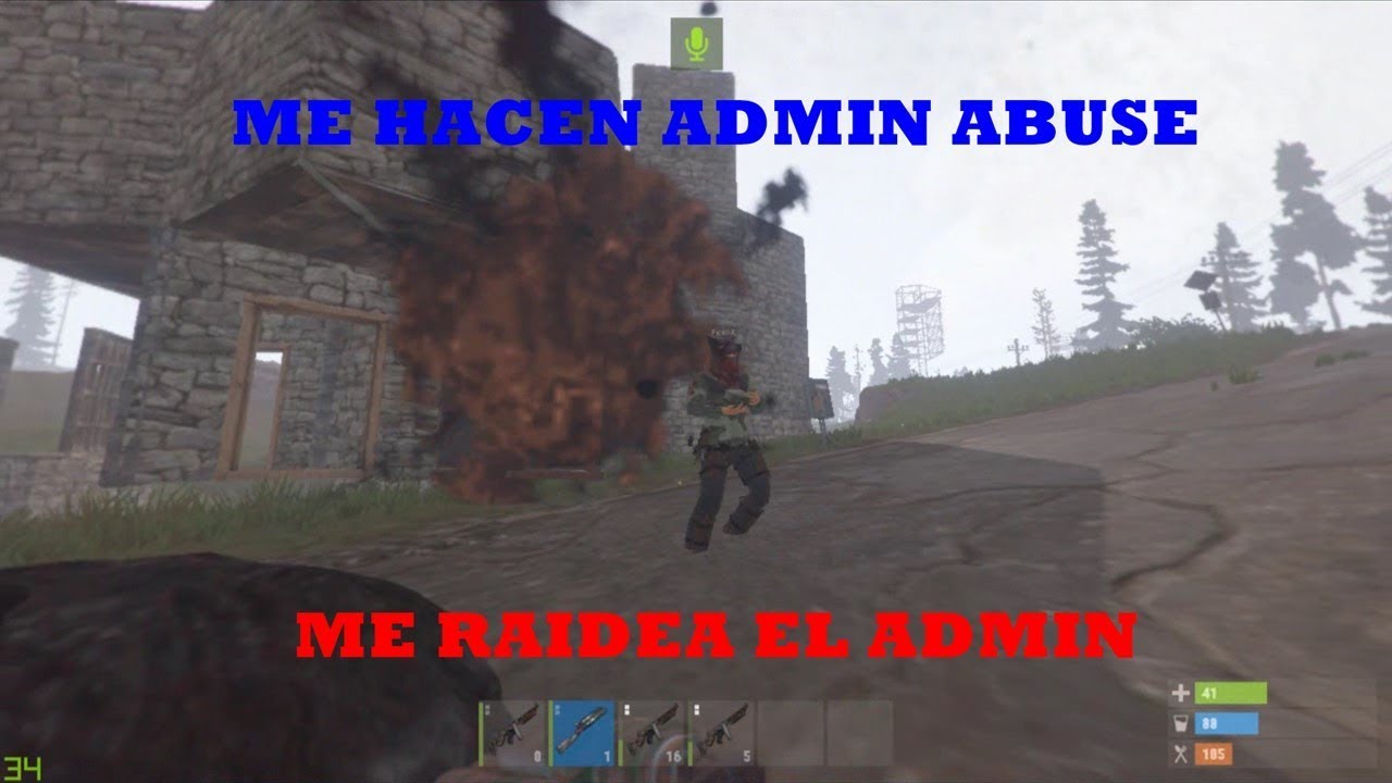 Rust - Me hacen admin abuse y me raidea el ADMIN - YouTube