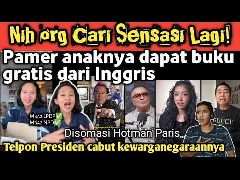 Cari Sensasi lagi! Pamer anaknya dapat buku gratis dari Inggris, Mba Saset disomasi Hotman Paris