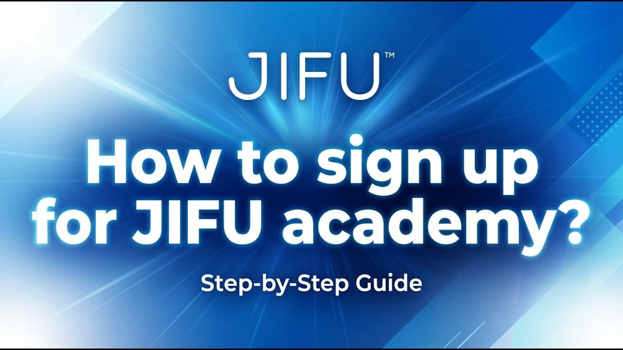 How to sign up for JIFU academy? - YouTube