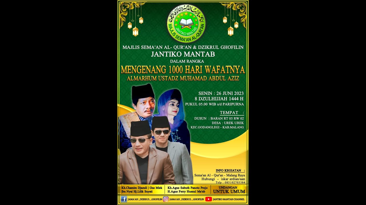 SEMAAN AL-QURAN JANTIKO MANTAB MALANG RAYA TV Live Stream - YouTube