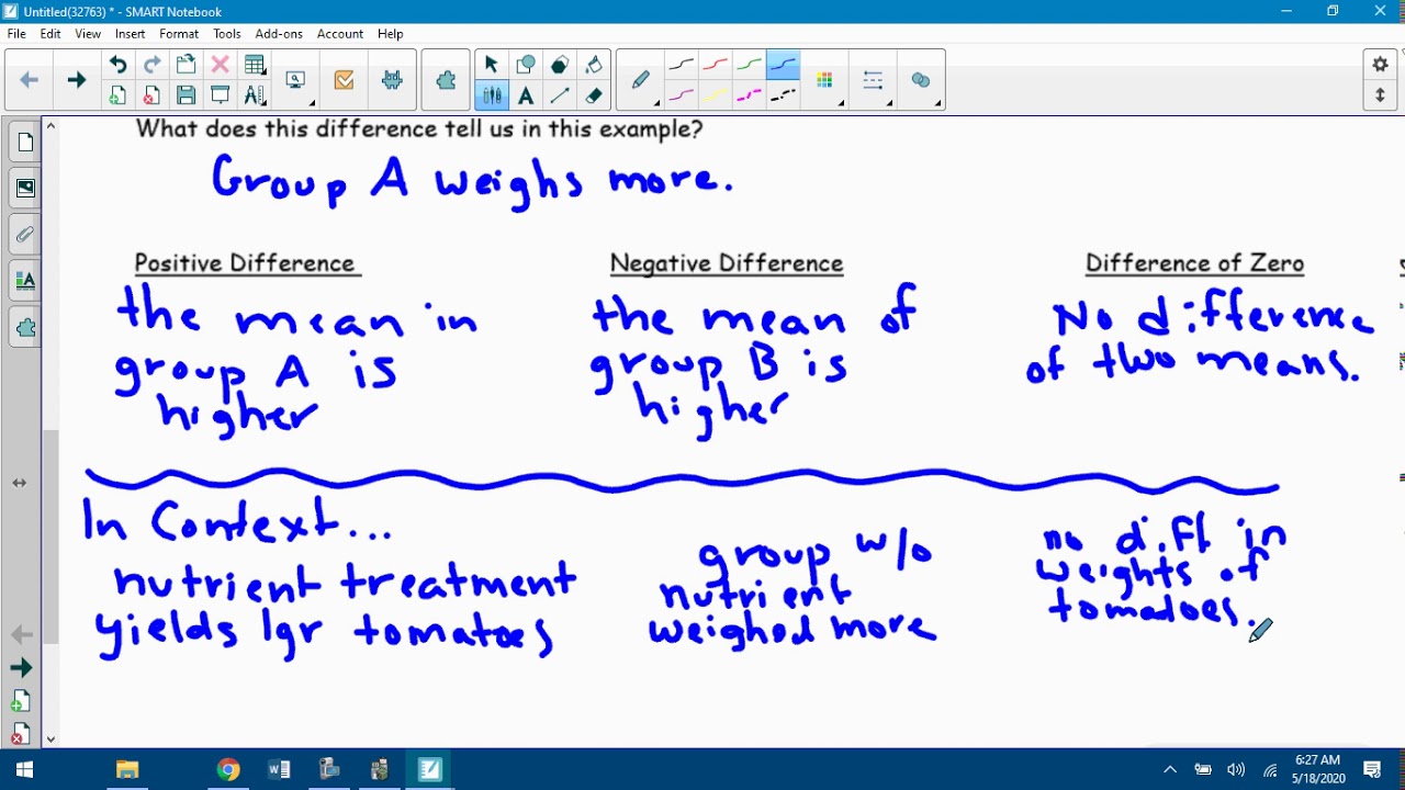 A2 Video 15 10 Comparing Two Groups - YouTube