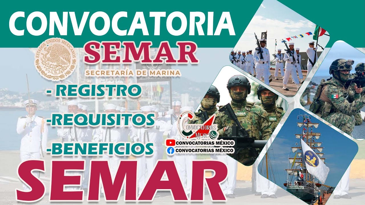 ️ Convocatoria de la SEMAR registro y requisitos. - YouTube
