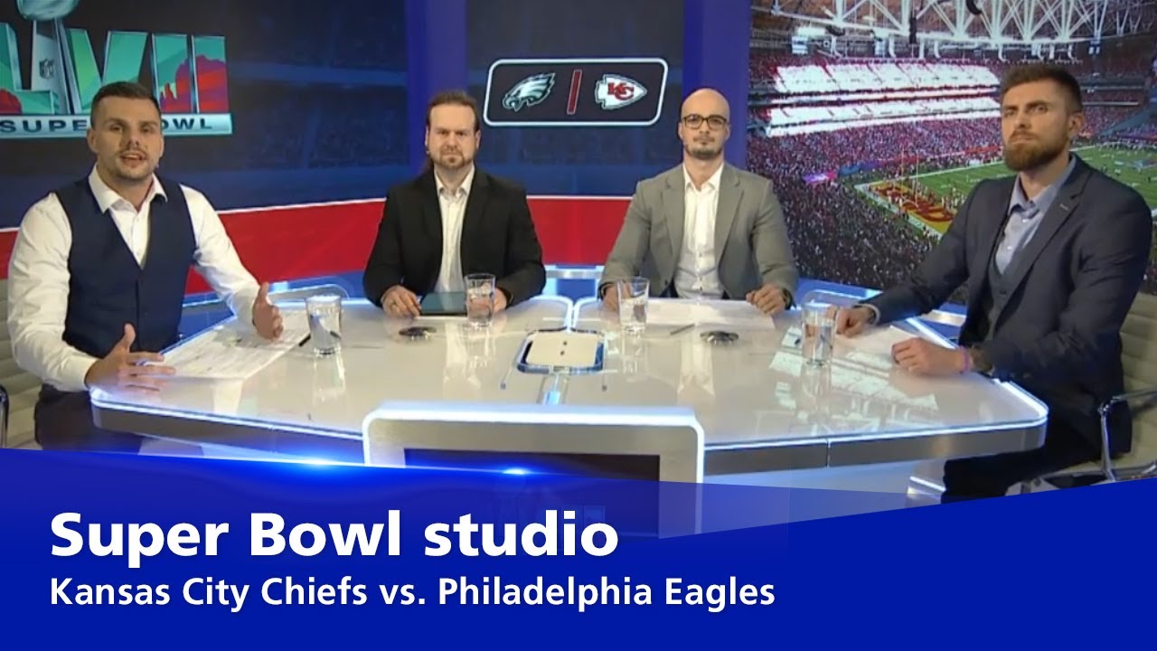 Super Bowl LVII studio: Kansas City Chiefs vs. Philadelphia Eagles ...