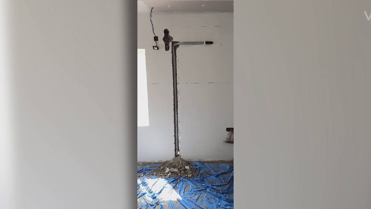 Split Ac Advance Copper Piping With Wall Chipping Ph. 9959387226 - YouTube