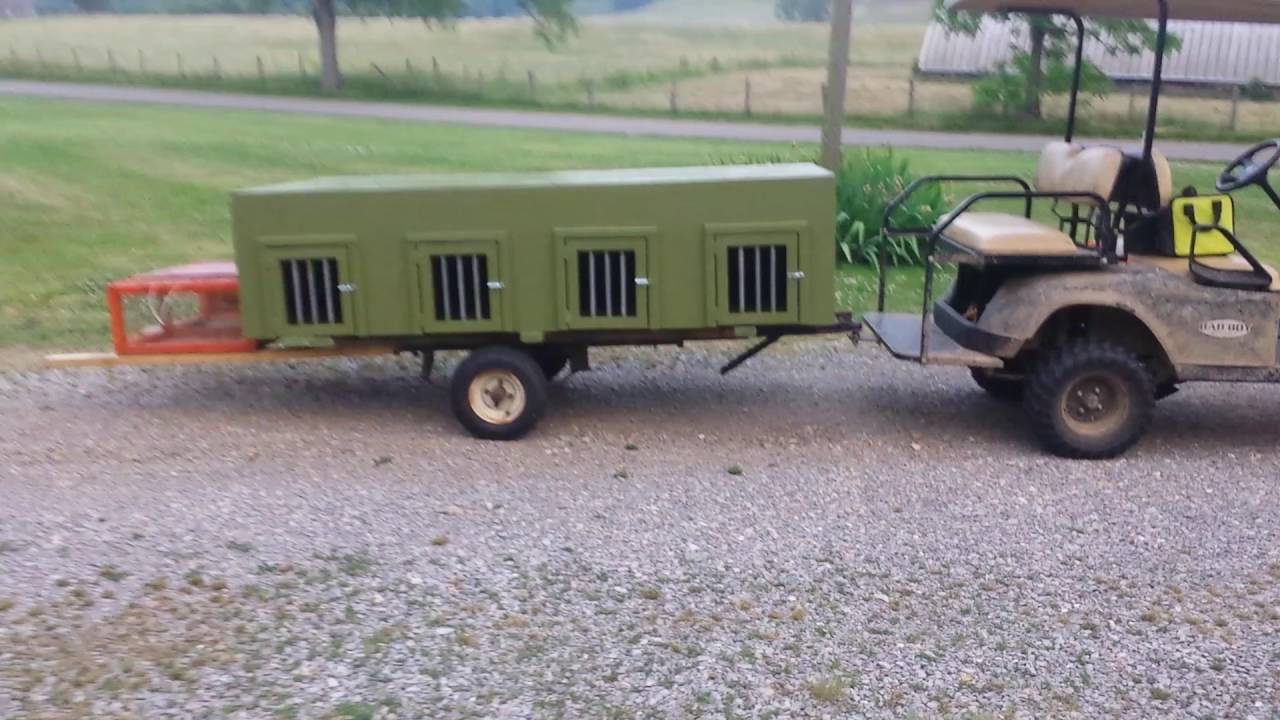 New dog box trailer - YouTube