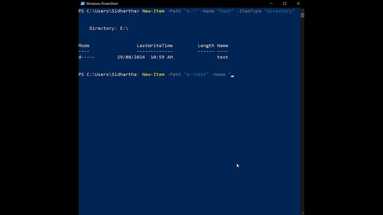 Create subfolder with powershell - YouTube