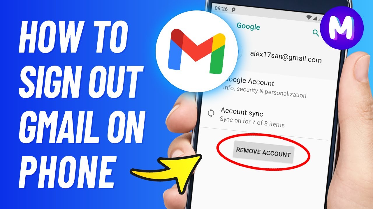 How to SIGN OUT GMAIL in Android Phone (2024) - YouTube