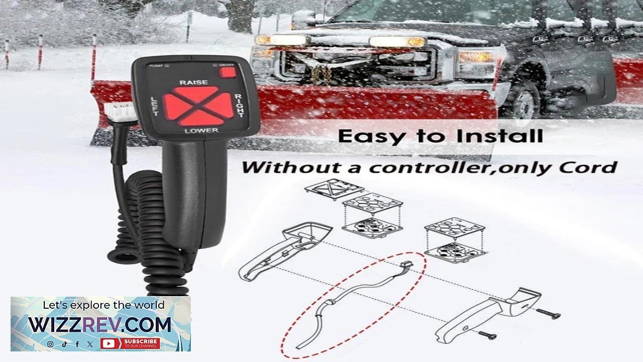 FOR WESTERN FISHER SNOW PLOW 6 PIN STRAIGHT BLADE HANDHELD CONTROLLER ...