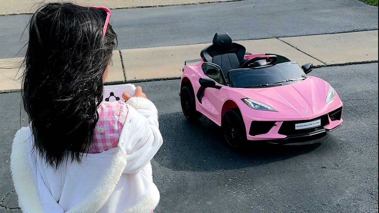 Amazon Ride-on for kids ages 2 & up! XJD 12V C8 Corvette with ...