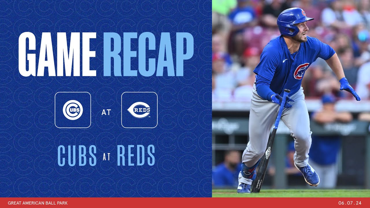 Cubs vs. Reds Game Highlights | 6/7/24 - YouTube