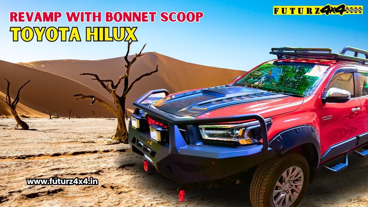 Revamp with Bonnet Scoop - Toyota Hilux@Futurz4x4 - YouTube