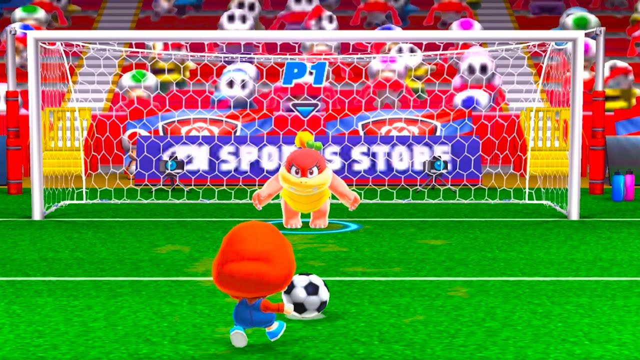 Mario Sports Superstars Football Series Game Team Blue vs Team Red ...