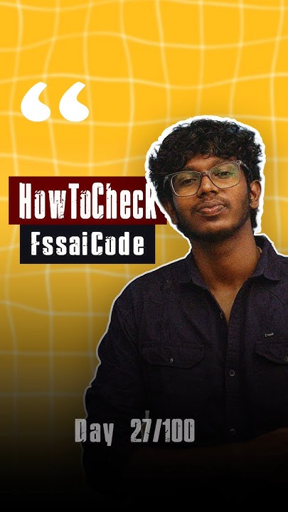 How to Verify an FSSAI License in Minutes! 🛒 - YouTube