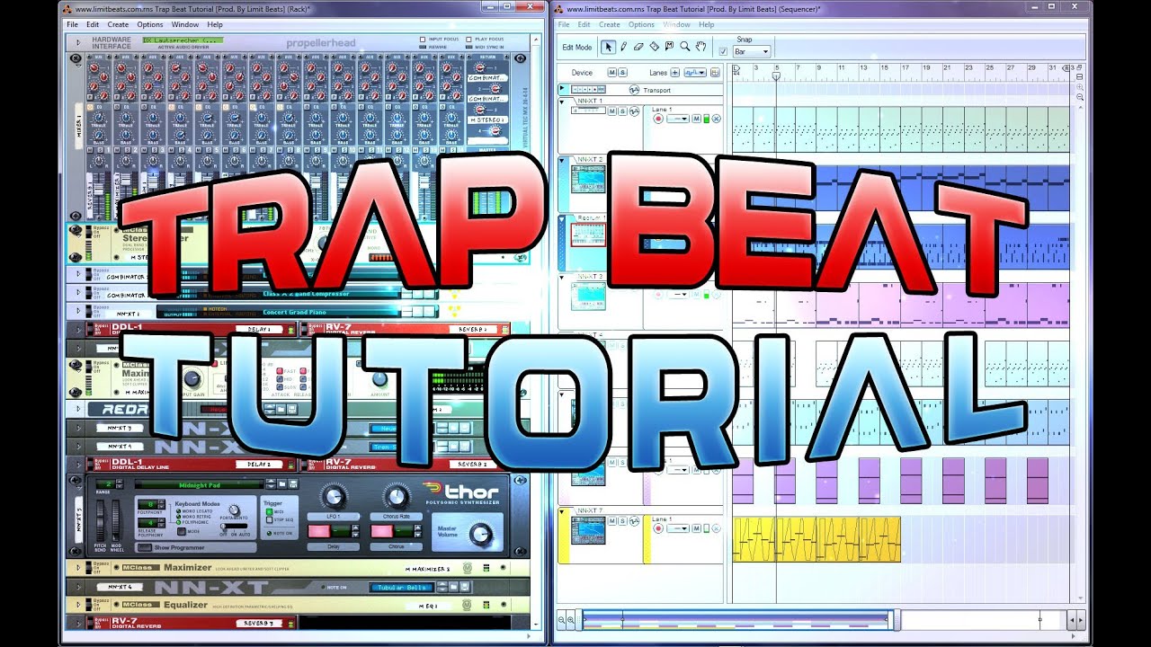 Tutorial: Trap Beat in Propellerhead Reason 5 | Free RPS File (Prod. By ...