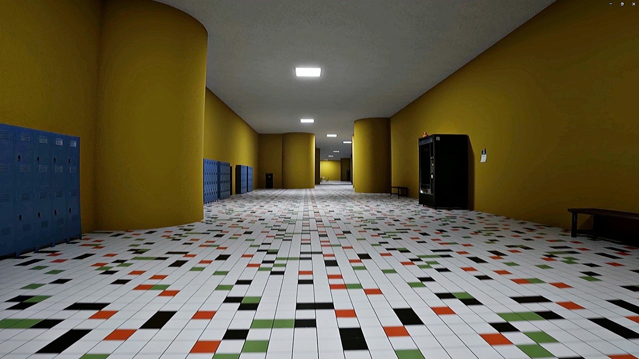 Exploring The Backrooms - SCHOOL HALLS - LEVEL 52 (found footage) Tape ...