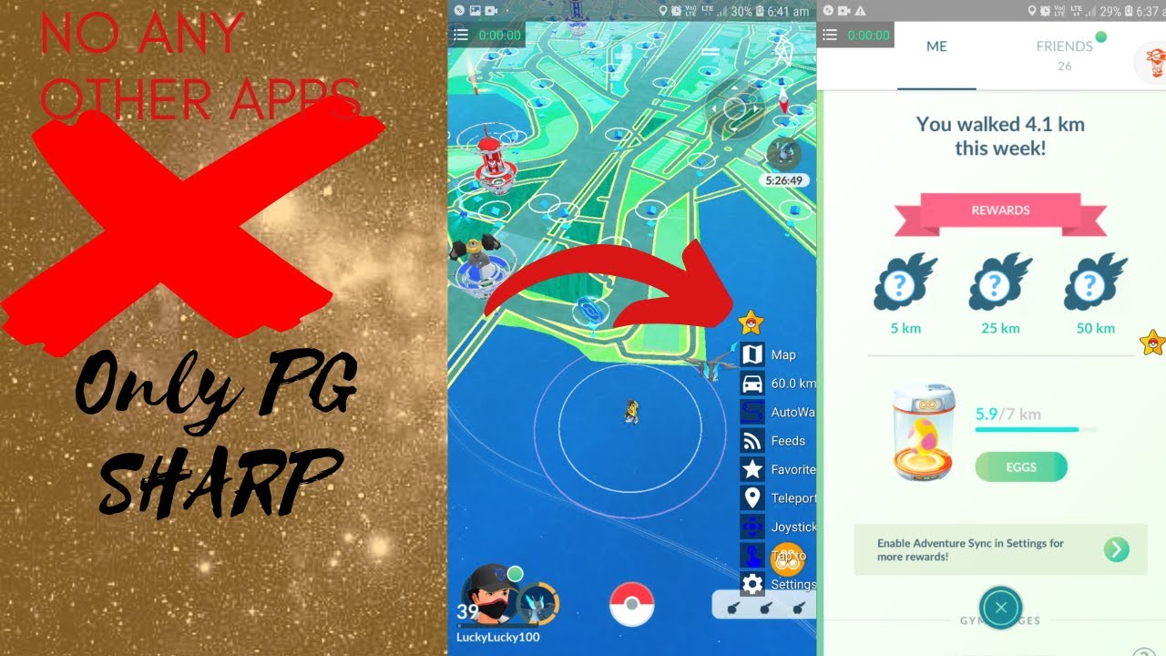 How to auto walk in PG SHARP ? || No need to download any other apps to auto walk in PG SHARP ...
