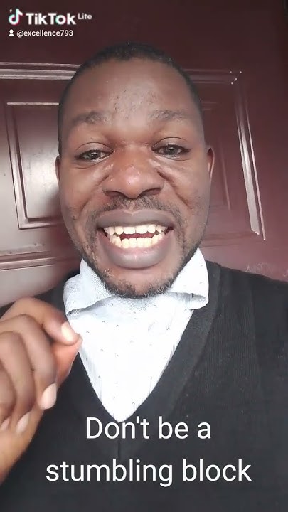 Don't be a stumbling block! - YouTube