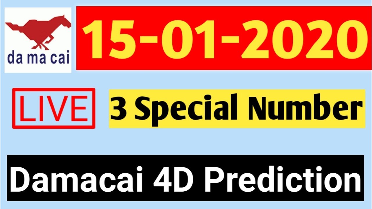 15-01-2020 Damacai 4d Prediction Number | Damacai 4d Lucky Number Today ...