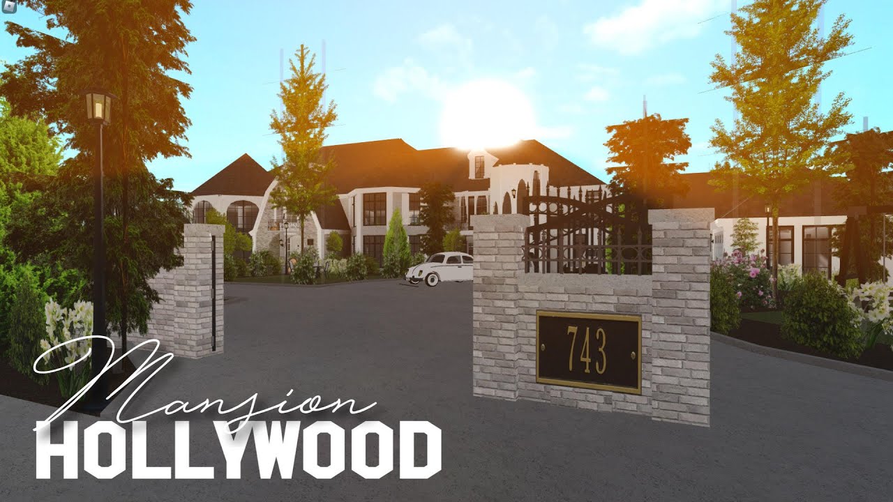 Hollywood Mansion Bloxburg Speedbuild #Trending #Bloxburg #Roblox - YouTube