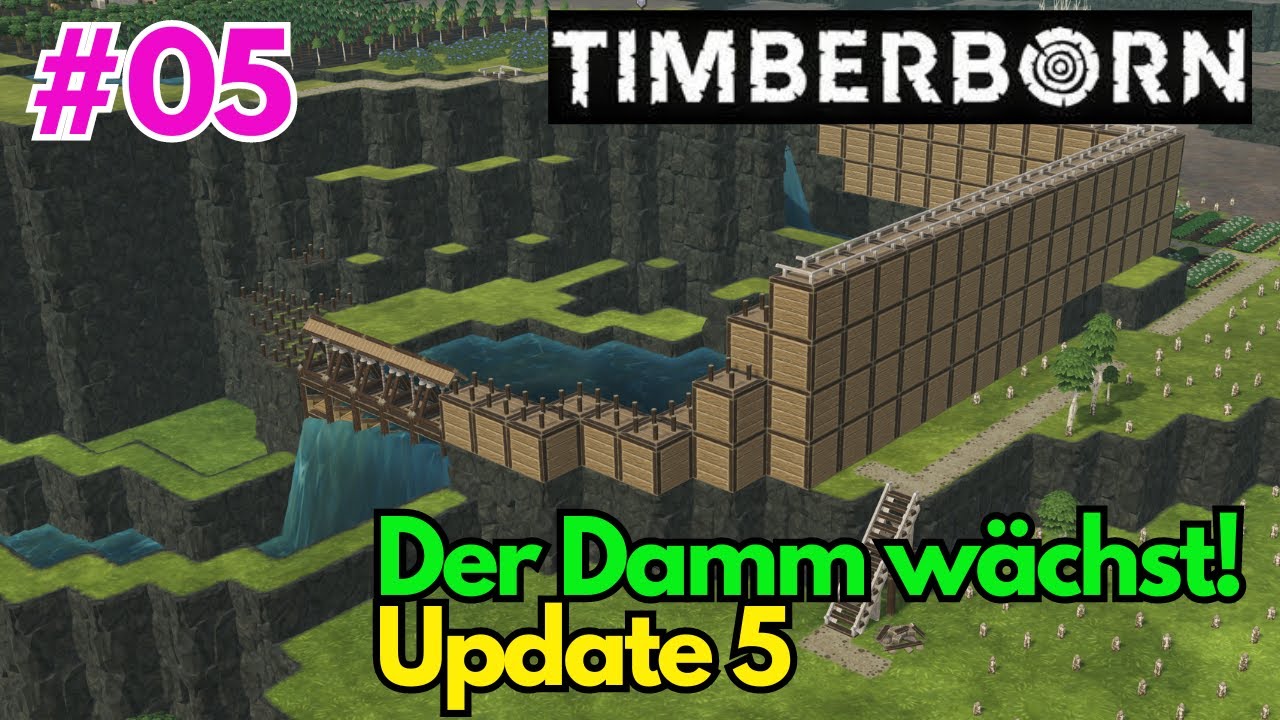 Der Damm wächst!/ Timberborn/ Early Acess/ 005/ Terrassenkarte - YouTube