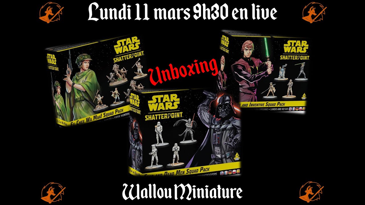 Unboxing Star Wars Shatterpoint vf : Vader, Luke, Léia - YouTube